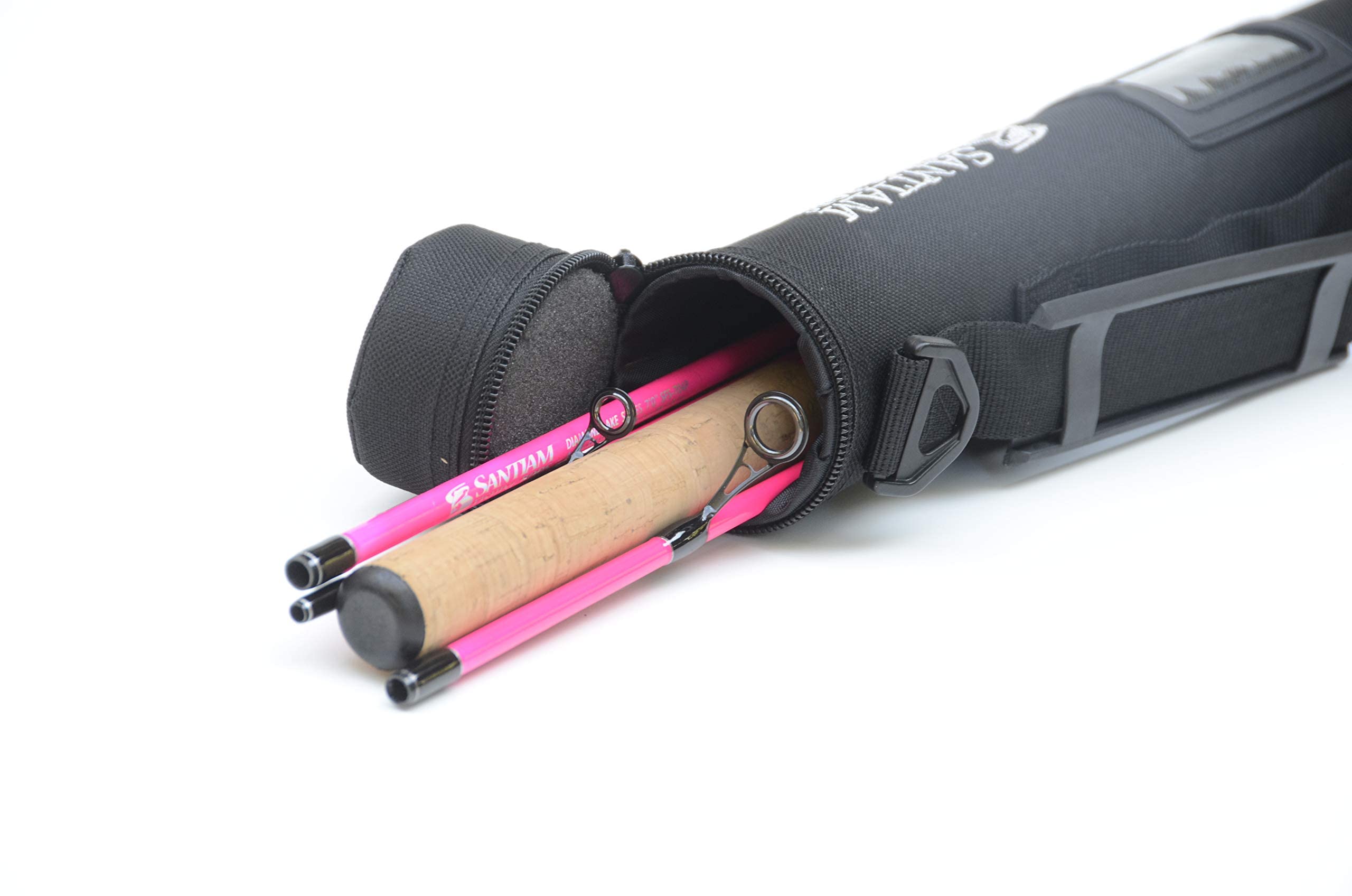 Santiam Fishing Rods Pink Travel Rod 4 Piece 7'0" 4-10lb Light Graphite Spinning Rod
