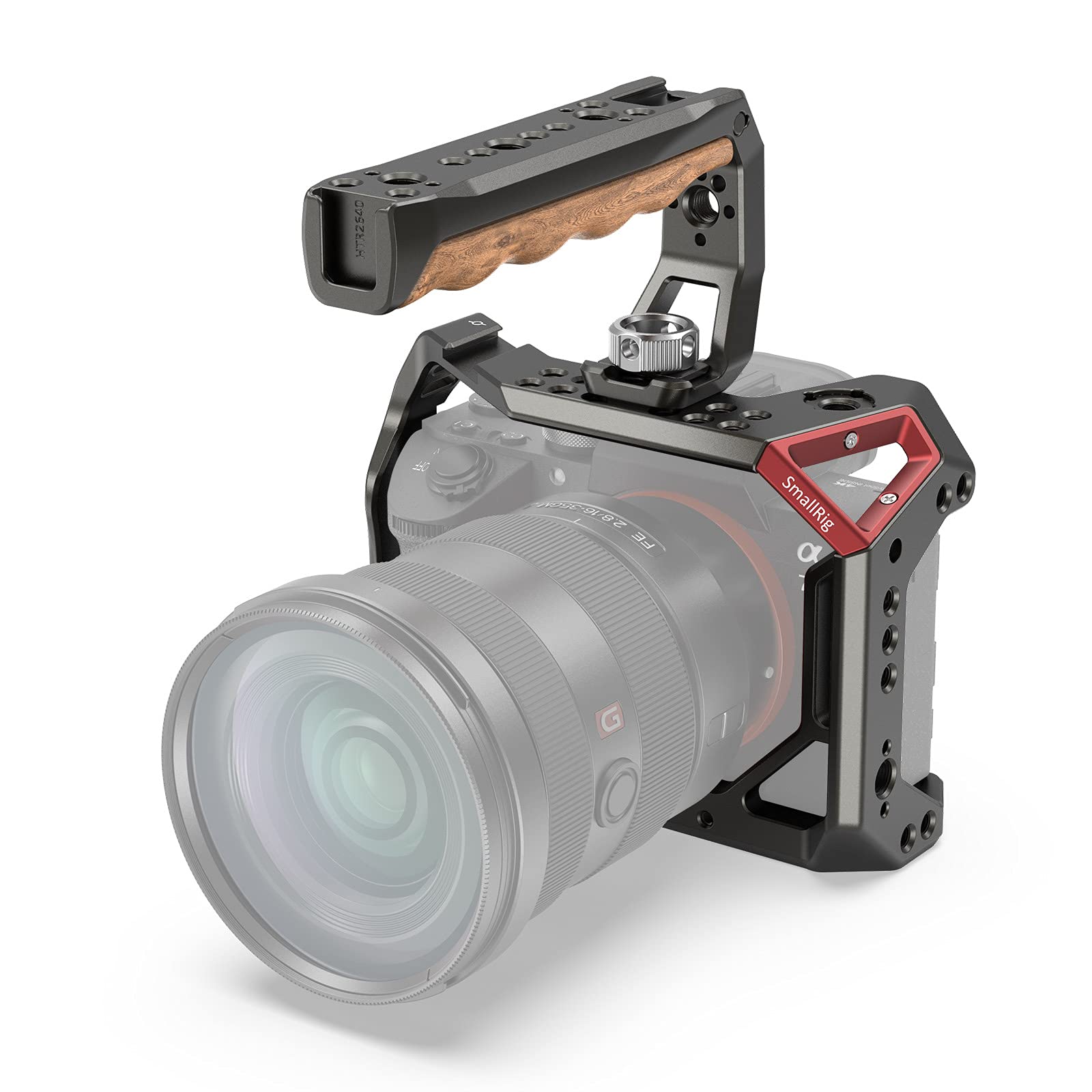 SmallRig Full Cage and Handle Kit for Sony A7 III & Sony Alpha 7III and A7R III with Built-in Locating Holes for ARRI and Cold Shoe Mount - KCCS2694