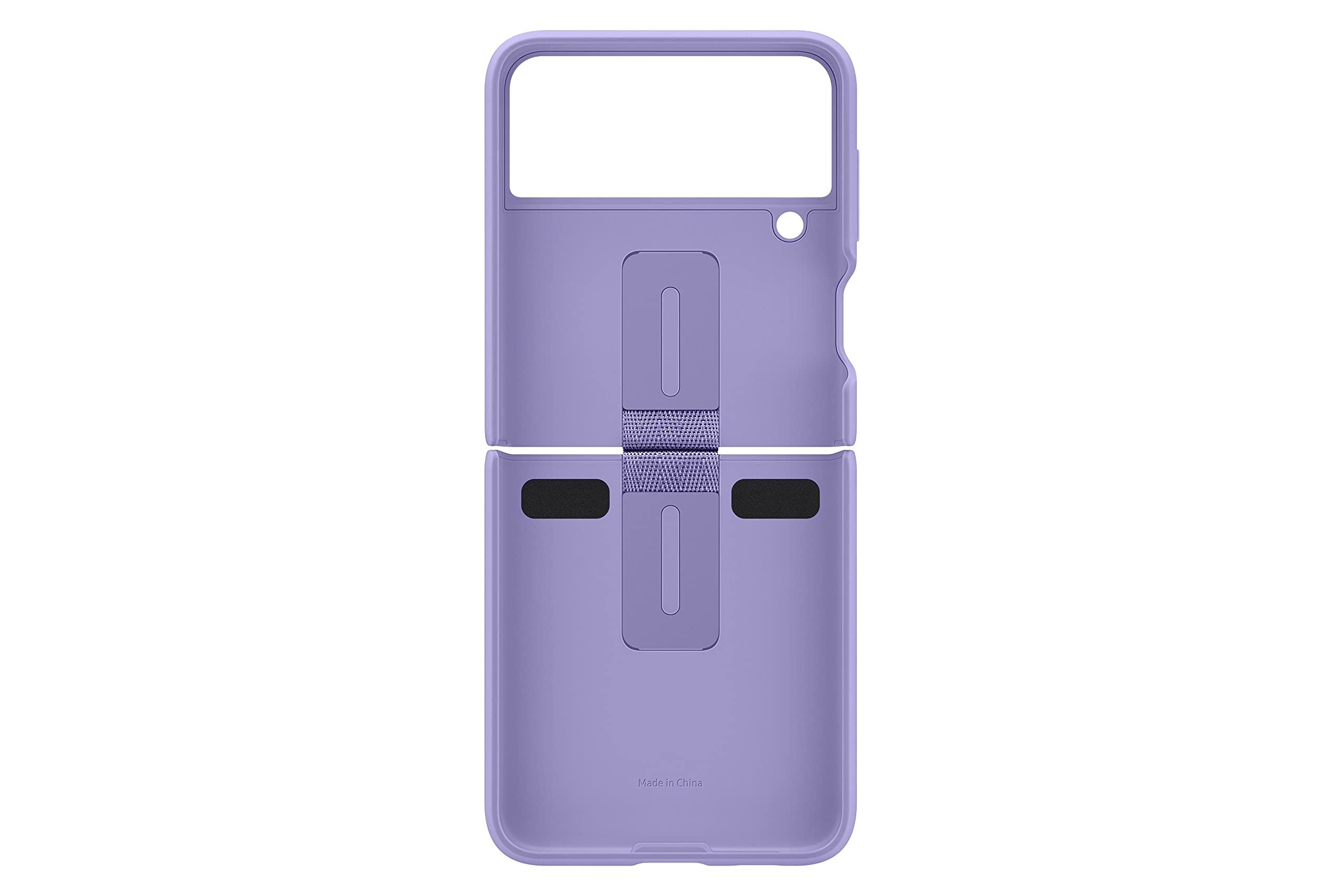 Samsung Galaxy Z Flip 3 Phone Case, Silicone Protective Cover with Ring, Heavy Duty, Shockproof Smartphone Protector, US Version, Lavender,EF-PF711TVEGUS