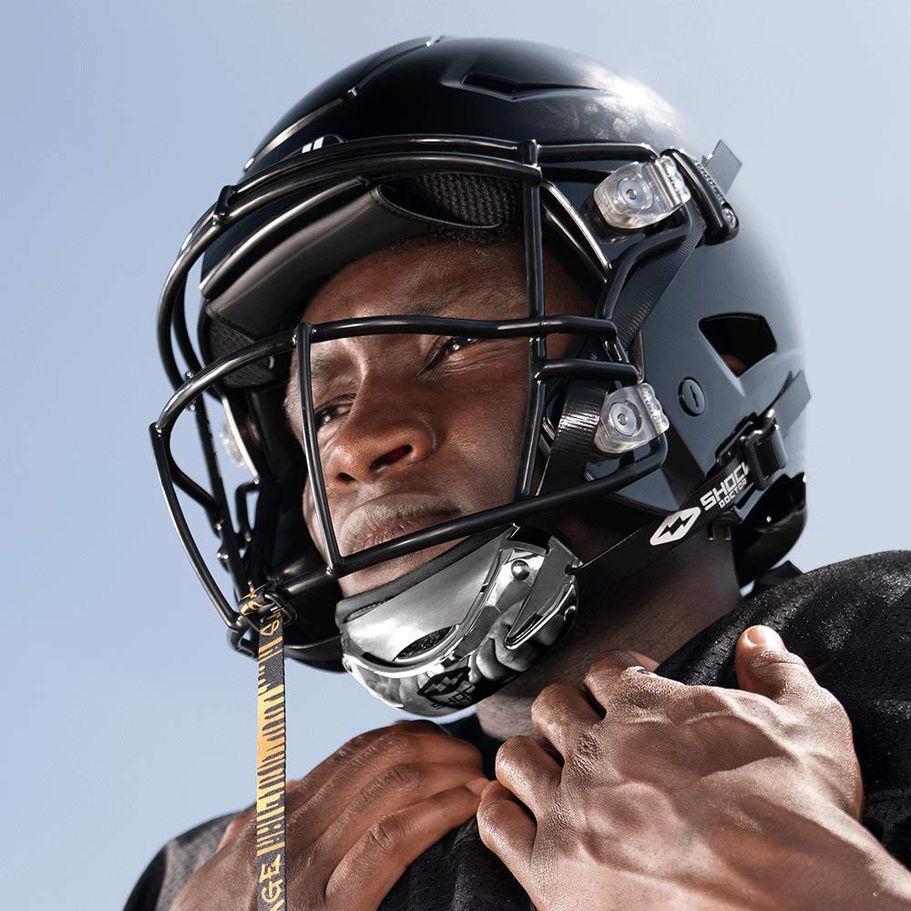 Shock Doctor 509-99-FLG-05 Ultra Pro Showtime Chin Strap Chrome Flag Youth-OSFA
