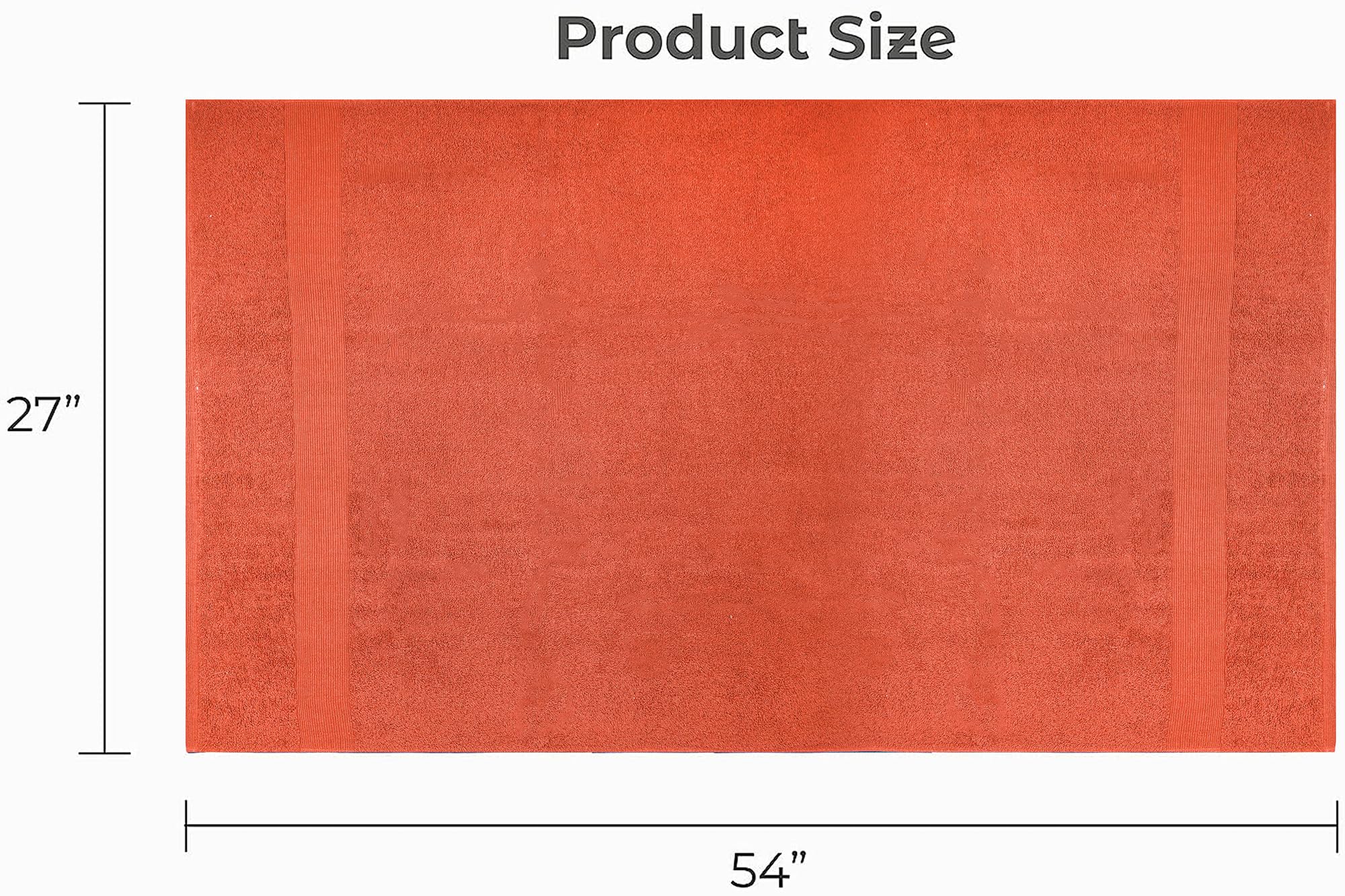 Softolle 100% Cotton Luxury Bath Towels -Towels for Bathroom - Set of 4 Bath Towel (27β x 54β)- Eco-Friendly, Super Soft, Highly Absorbent Bath Towel - Oeko-Tex Certified (Grey) (Coral)