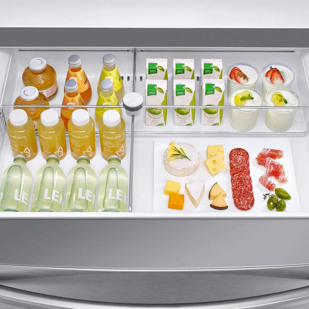 SAMSUNG RF24R7201SR 23 cu. ft. Counter Depth 4-Door French Door Refrigerator with FlexZone(TM) Drawer in Stainless Steel