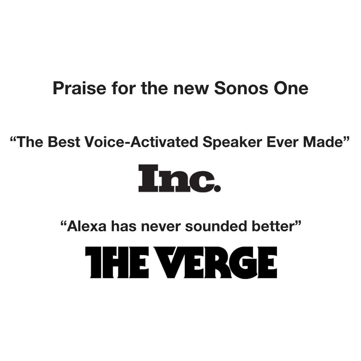 Sonos One (Gen 2) Four Room Set Voice Controlled Smart Speaker with Amazon Alexa Built in (4-Pack White)