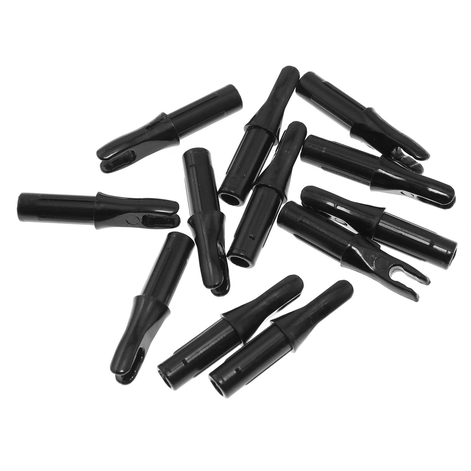 ZRM&E 12PCS Arrow Tail OD 6.2mm/0.244'' Archery Arrow Nock Plastic Insert Arrow Nocks Tail for DIY Hunting Shooting Arrows