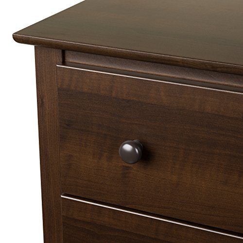 Sonoma 6 Drawer Double Dresser for Bedroom, Espresso & Sonoma 2-Drawer Nightstand, Espresso