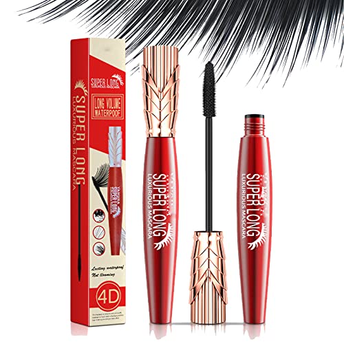 Yanquina Mascara, Yanqina Super Long Mascara, 4D Waterproof And Sweat Proof Mascara-Super Long Luxurious Mascara, 4D Long Curling Hold Makeup Mascara, 4D Stereo Lengthening Mascara (2)