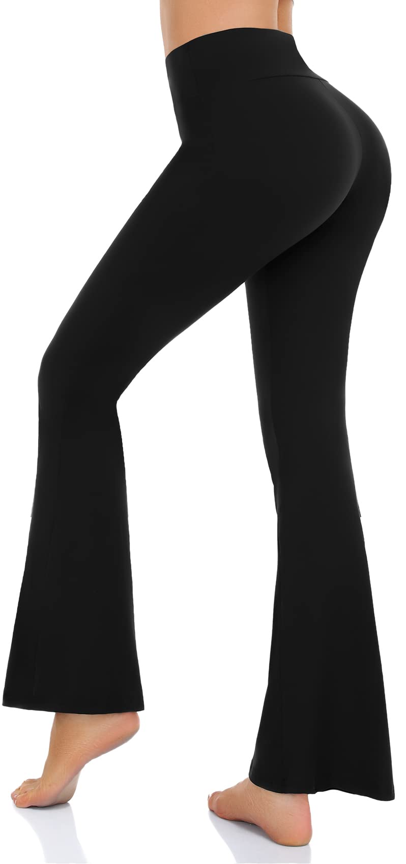 Women’s Bootcut Yoga Pants Tummy Control Flare Leggings High Waist Crossover Lounge Bell Bottom Jazz Dress Baseball Pants