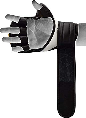 RDX MMA Gloves for Martial Arts Training and Sparring, Mitts for Grappling, Kickboxing, Muay Thai, Punching Bag & Cage Fighting Men Women Home Gym Use