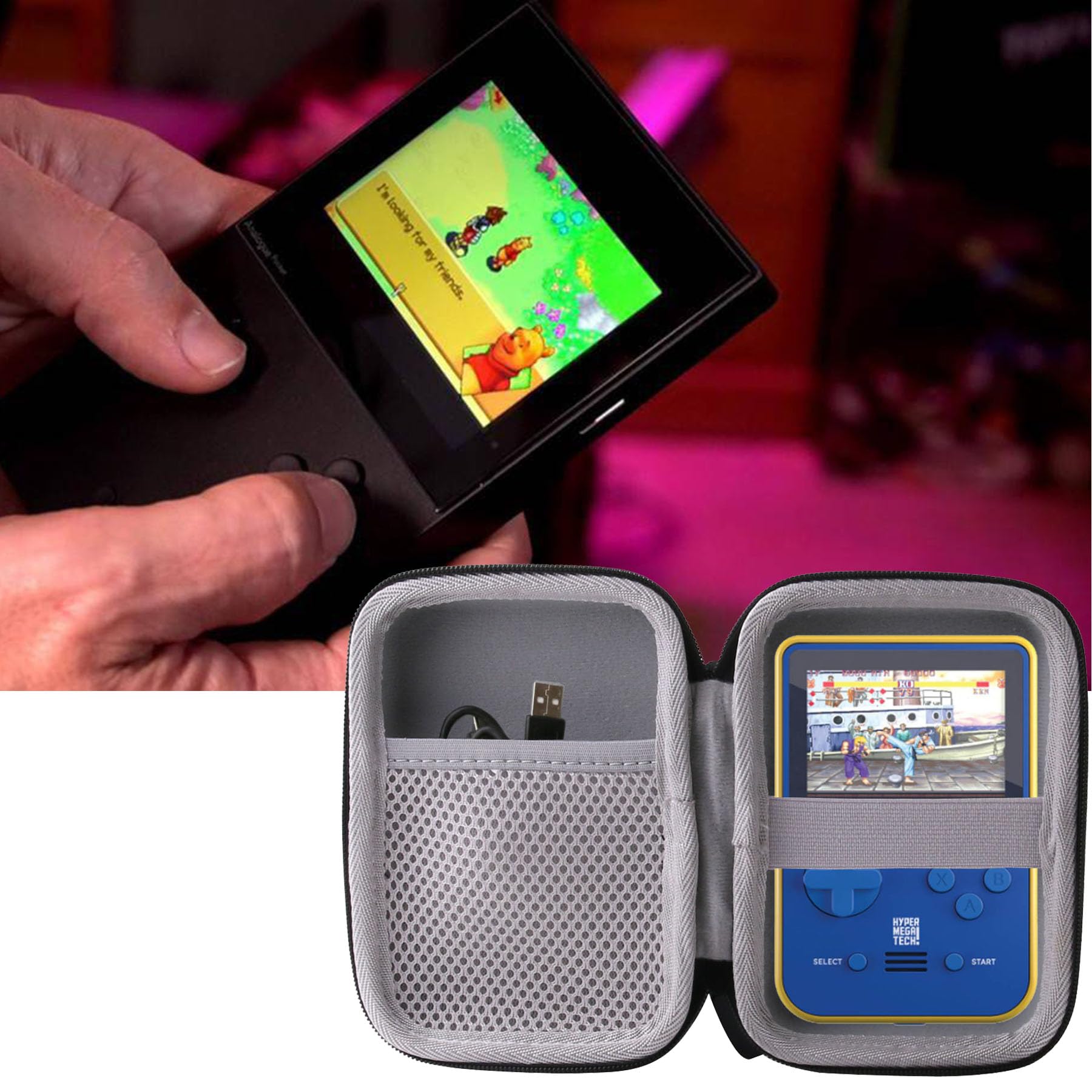 WERJIA Hard Carrying Case Compatible with Blaze Capcom Super Pocket /Blaze Taito Super Pocket (Case Only)