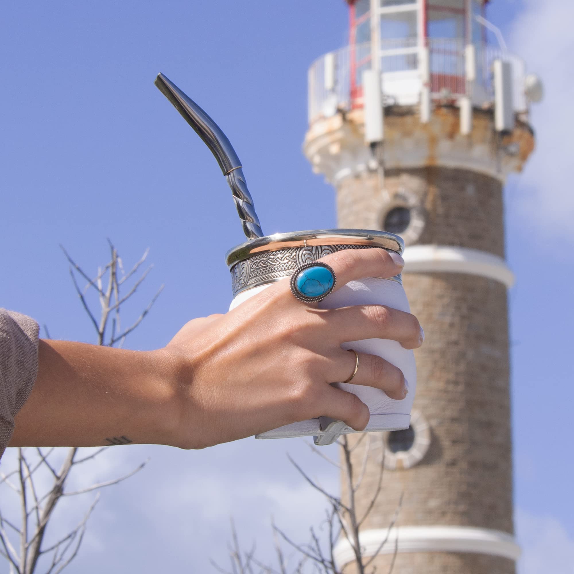 TheBmate Premium Bombilla Mate (Mate Straw) β Yerba Mate Bombillon Straw - Crafted German Silver (Alpaca) Bombilla Straw - Handmade in Uruguay β Cleaning Brush included