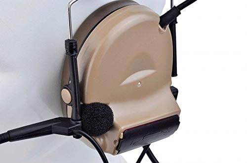 The Mercenary Company Closed-Ear Electronic Hearing Protection Earmuffs & Communication Headset (Tan)