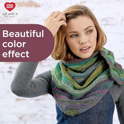 Red Heart Roll with It Melange Yarn - Hollywood