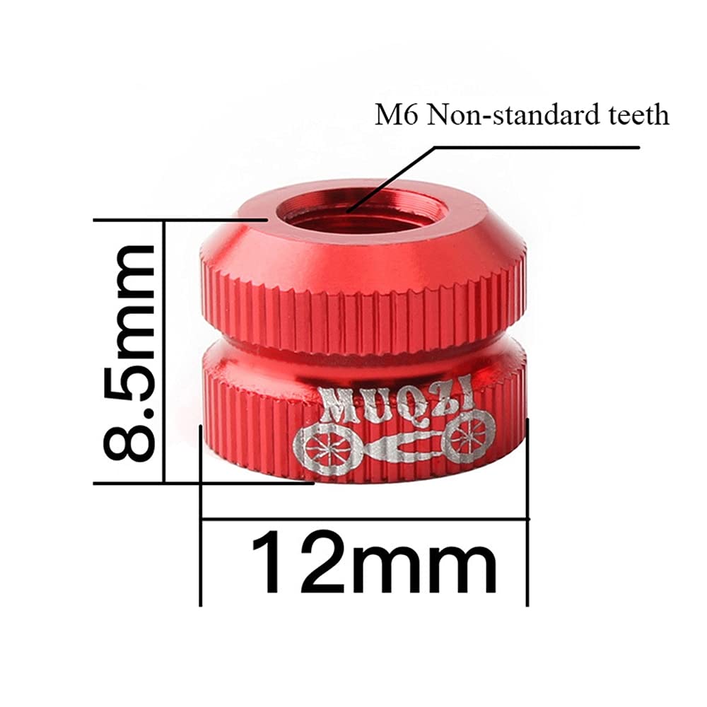 Wsnld MTB Road Bike Bicycle Tubeless Tire Valve Nut Inner Tube Valve Caps Vacuum Tire Nozzle Lock Nut Replacement Accessories