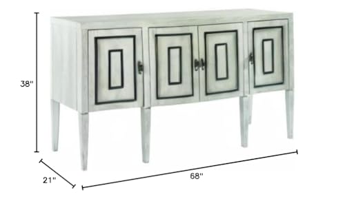 Universal Furniture Midtown Wood Sideboard in Flannel Beige Finish