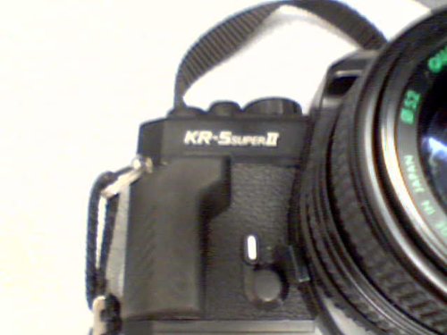 Ricoh KR-5 Super II SLR 35mm Film Camera w/ Quantaray Lens Attached Quantaray 1:3.5~4.5 f=35~70mm Multi-Coated Lens (052)(Camera & Lens Version)