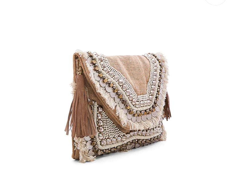 Women Shashi Clutch bag, Beige