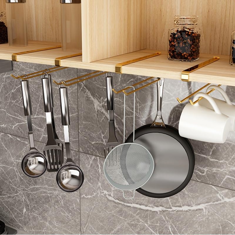 YASEZ Perforation-Free Wine Glass Holder Cup Holder Cabinet Shelf Storage Rack Tall Glass Drain Cup Holder