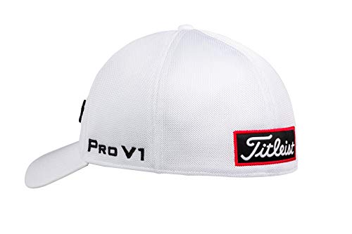 Titleist Men's Tour Sports Mesh Golf Hat, White/Black L/XL