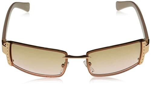 SOUTHPOLE Women's 1022SP Slim Retro Metal UV400 Protective Rectangular Sunglasses. Cool Gifts for Her, 51mm, Rose Gold, 51 mm