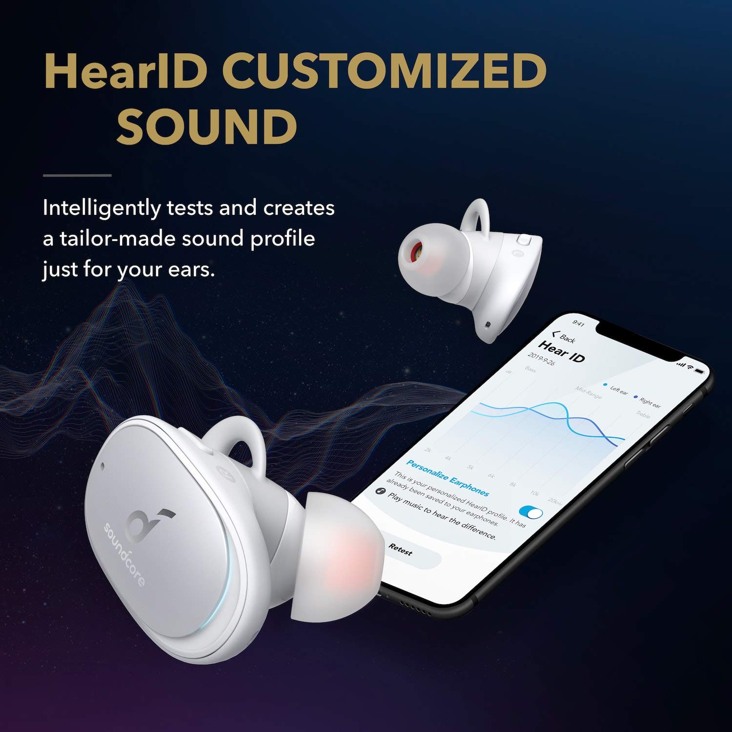 Soundcore Anker Liberty 2 Pro True Wireless Earbuds, Bluetooth Earbuds with Astria Coaxial Acoustic Architecture, in-Ear Studio Performance, 8-Hour Playtime, HearID Personalized EQ(Renewed)