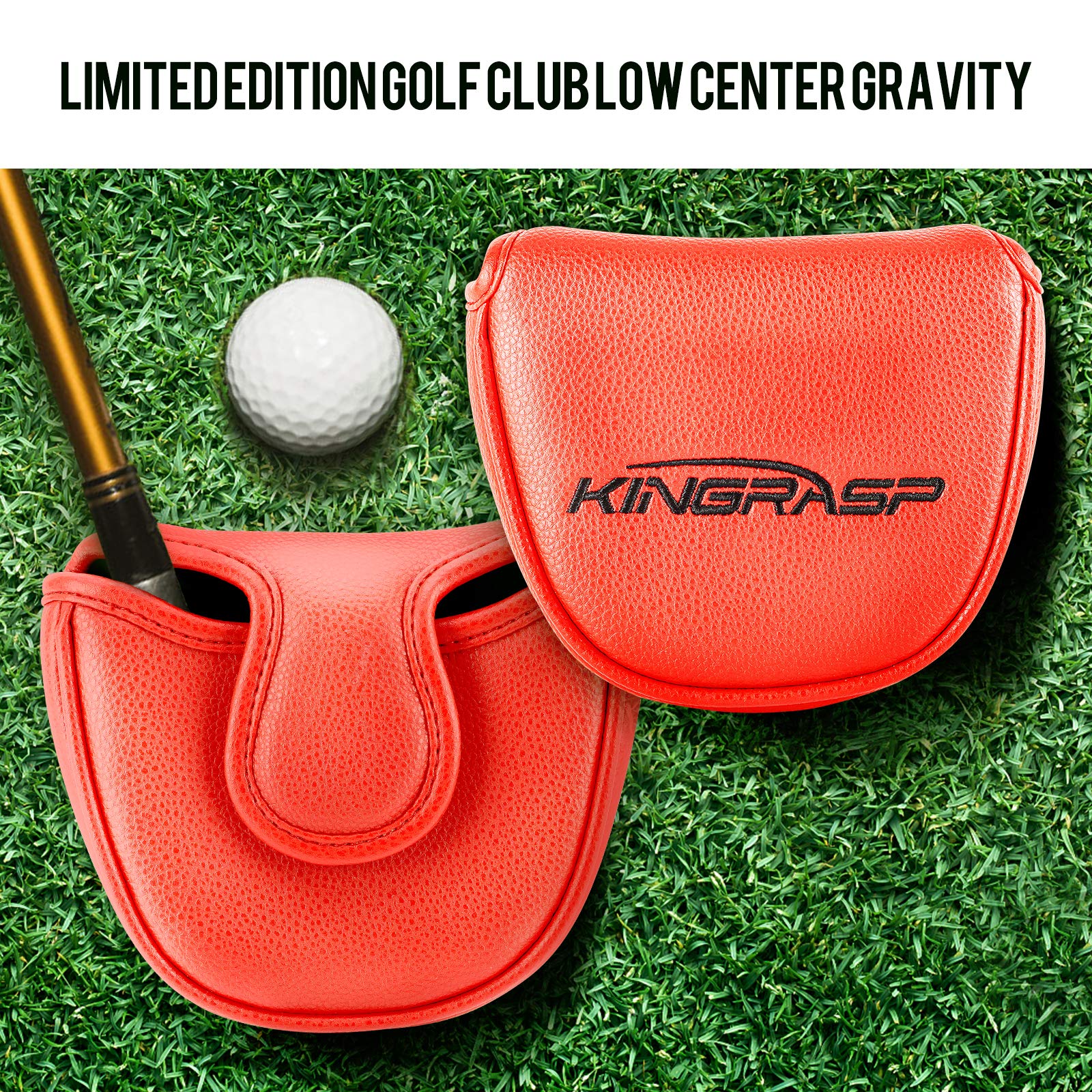 wujiang New Golf Putter Cover Mallet Putter Cover Headcover (Green)