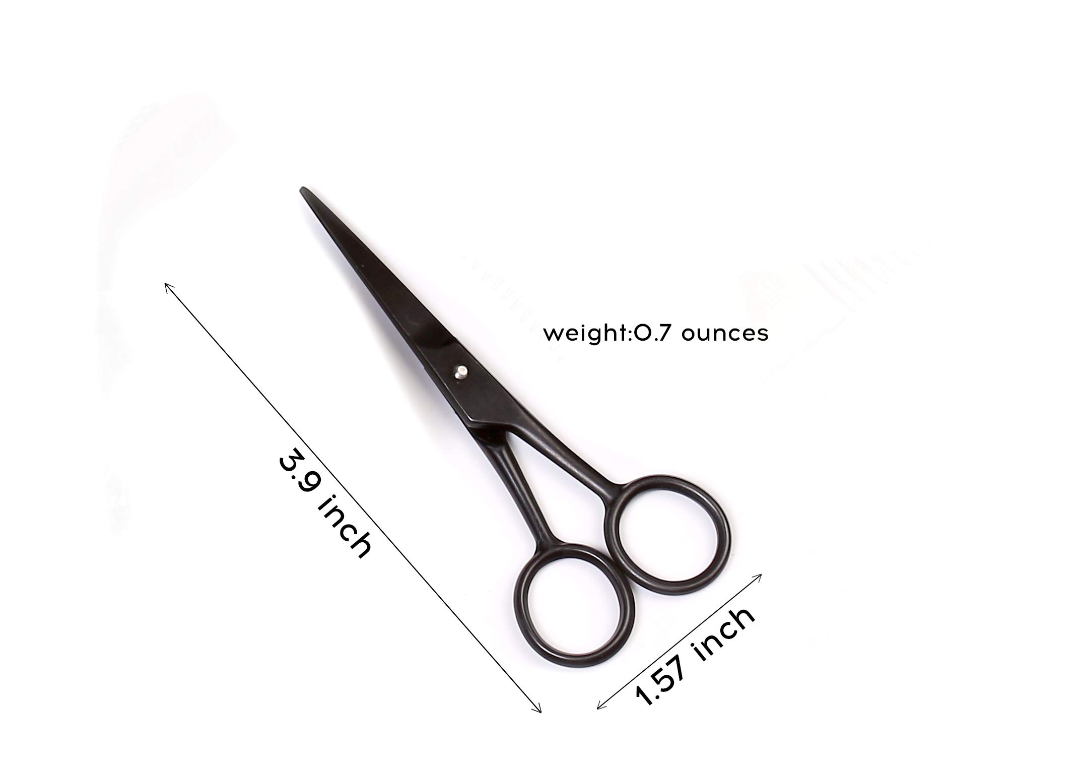Scissors Hair Cutting - Small Travel Facial Hair Scissor for Eyebrows, Nose, Moustache, Beard