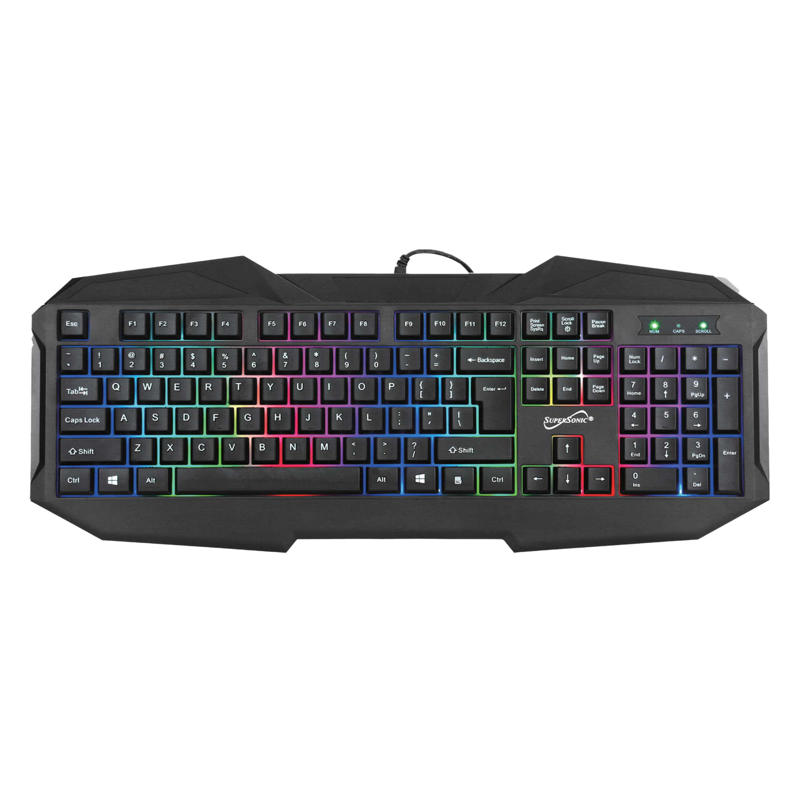 Supersonic SC-440GK 4 in 1 RGB Color Gaming Kit USB Gaming Keyboard, 6D Glowing Mouse, Mouse Pad and Headset Gaming Bundle for Gamer/Computer PC Game/PS4/PS5/XBox -Stylish & Durable Design