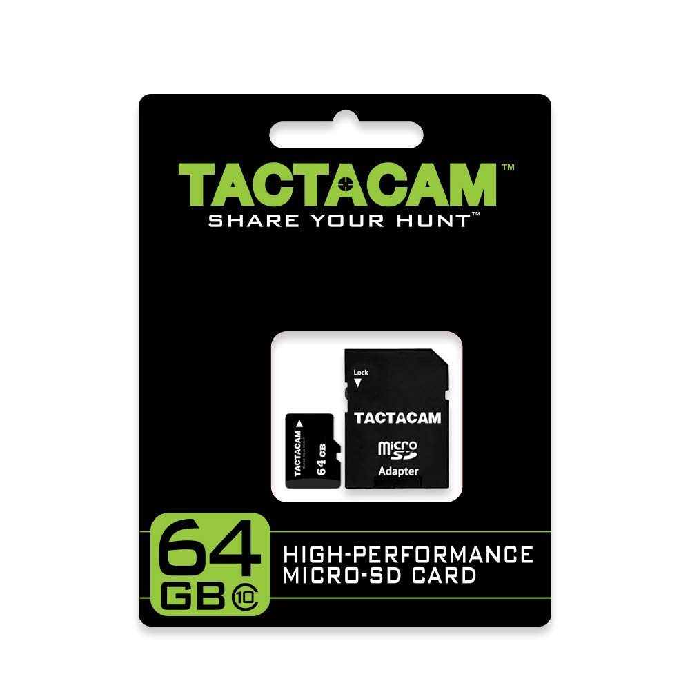TACTACAM 5.0 Hunting Action Camera + Bow Stabilizer Mount and 64GB MicroSD Card