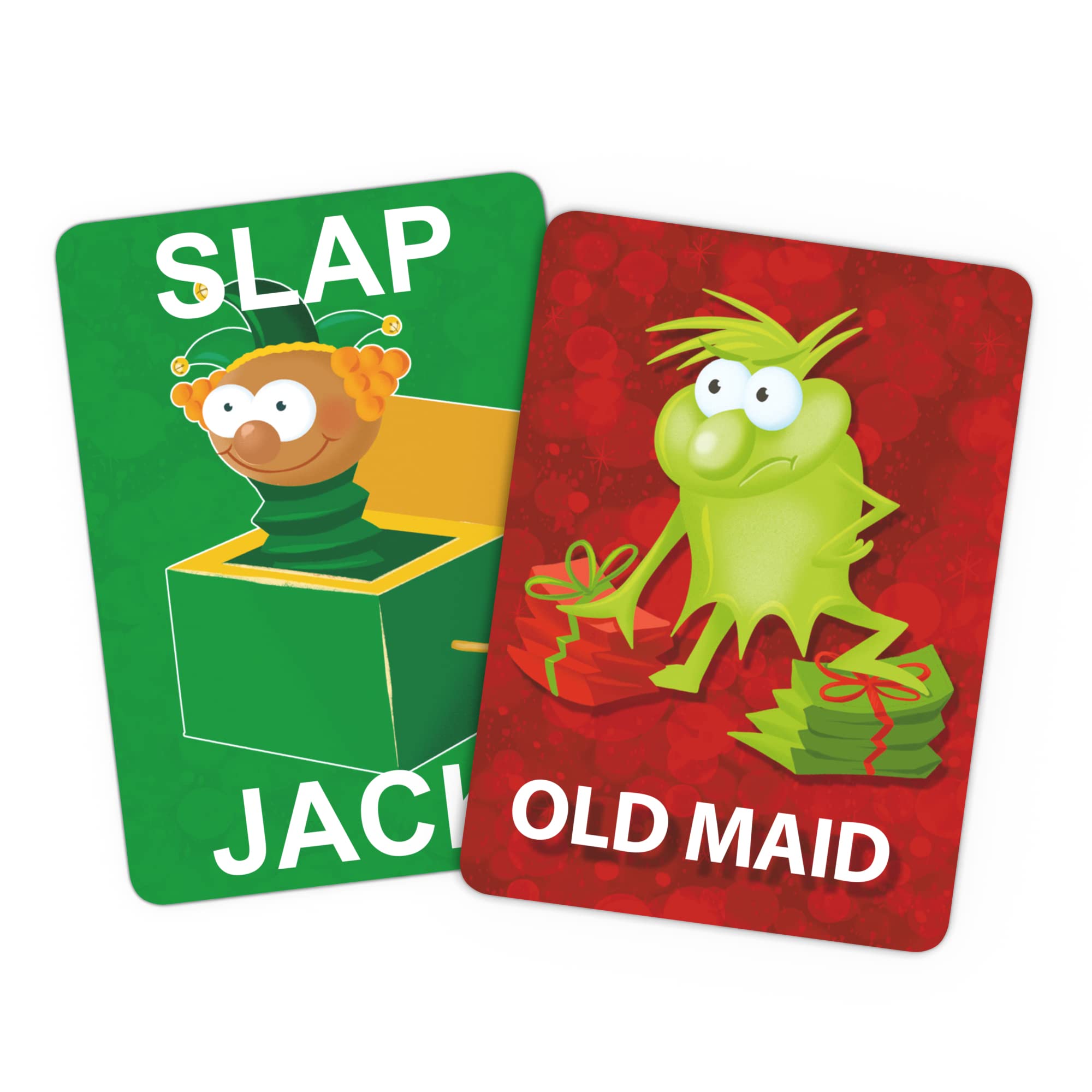 Santa Claus GO FISH Card Game - Christmas Gift for Kids 4-8 - Matching, Slap Jack & Old Maid Using Same Deck