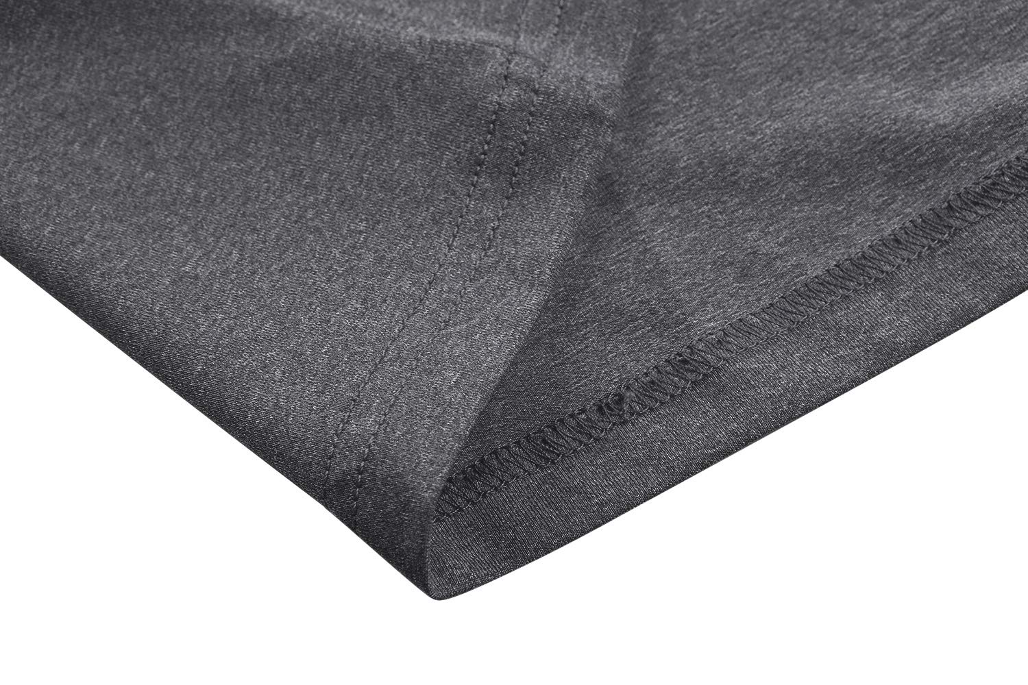 TACVASEN Hiking Long Sleeve Golf Polo Shirts Quick Dry Performance Athletic Casual T-Shirt Grey, L