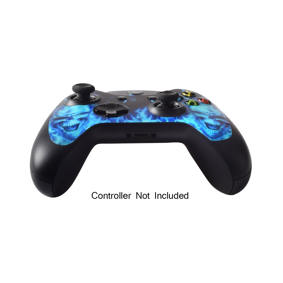 Skins Stickers for Xbox One Games Controller - Custom Orginal Xbox 1 Remote Controller Wired Wireless Protective Vinyl Decals Covers - Leather Texture Protector Accessories - Blue Daemon