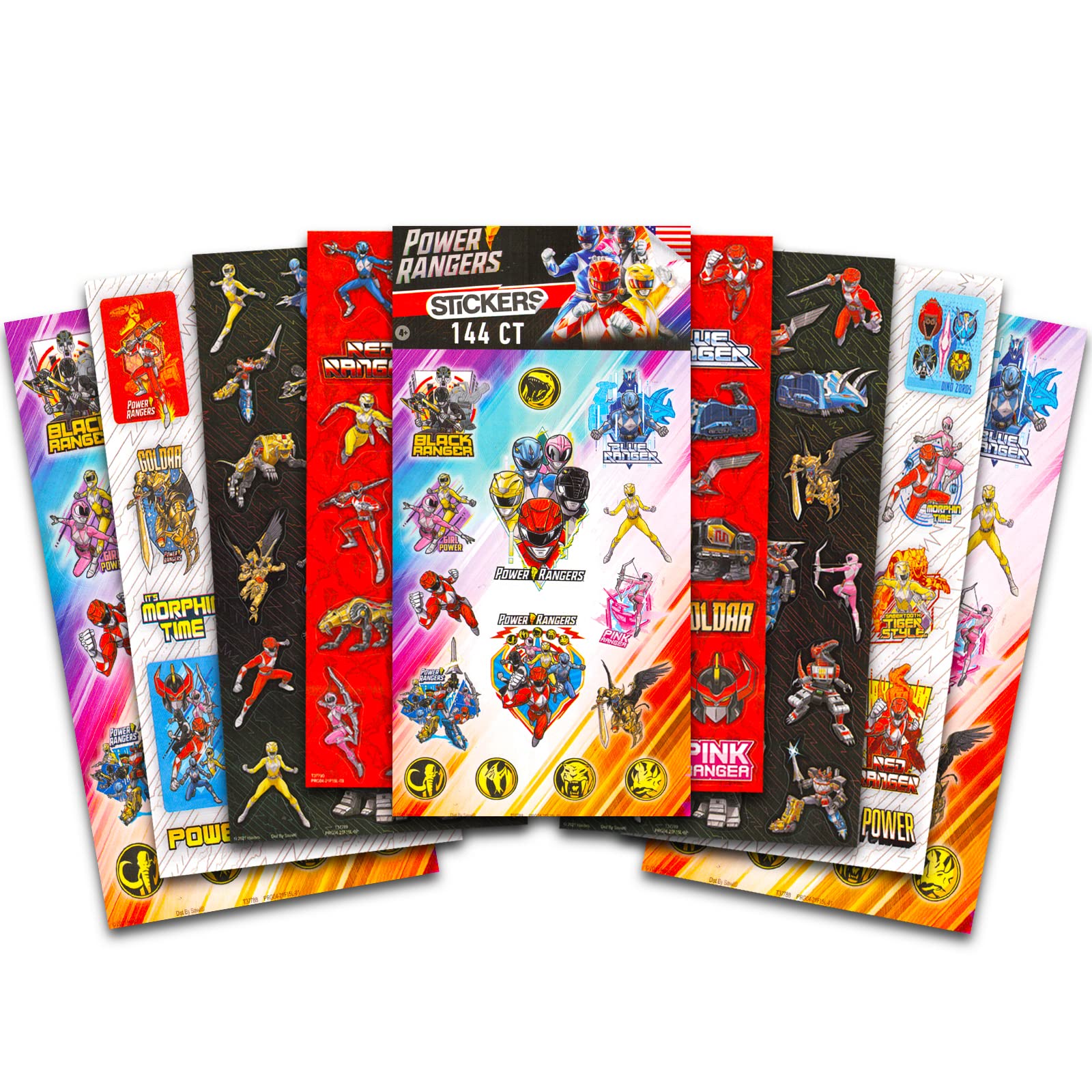 Power Rangers Backpack Set Backpack for Boys Bundle Stickers School Supplies