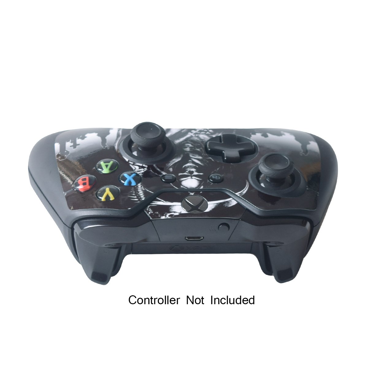 Skins Stickers for Xbox One Games Controller - Custom Orginal Xbox 1 Remote Controller Wired Wireless Protective Decals Covers Protector Accessories - Reaper Black