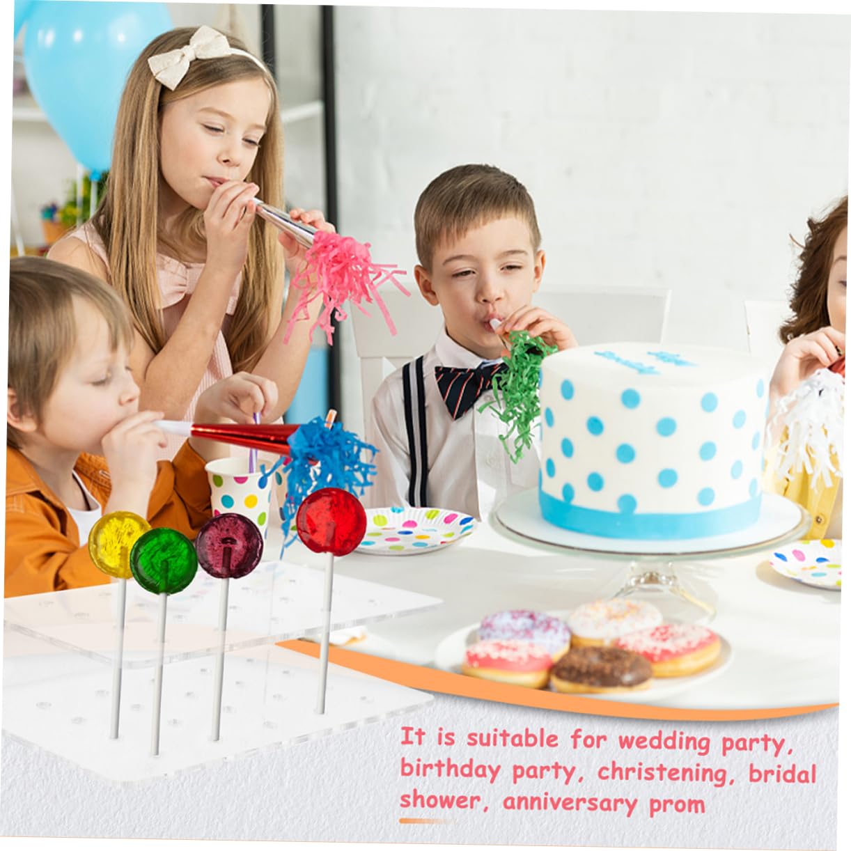 SECFOU 2Pcs Lollipop Display Stand Lollipop Stand Candy Table Lollipop Holder Lollipop Tree Lollipop Holder Stand Treat Holder Candy Lollipop Candy Display Rack Acrylic Dessert Cake