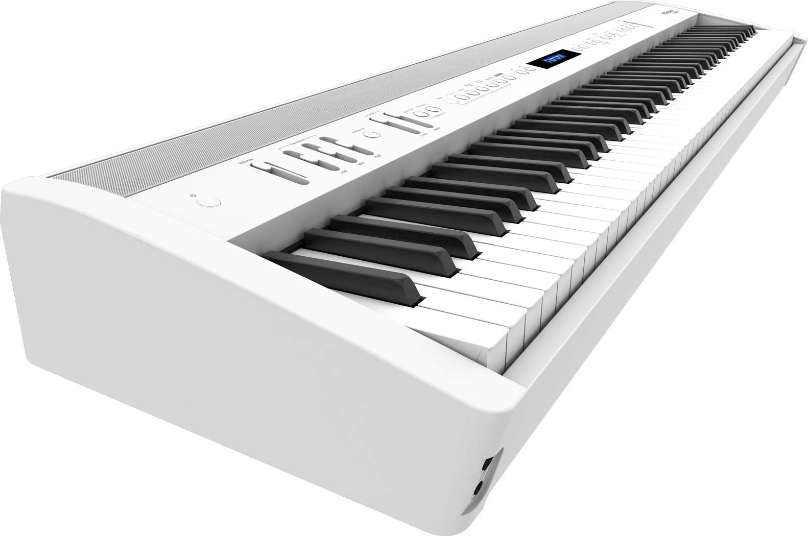 Roland FP-60X 88-Key Digital Piano - White Bundle with Adjustable Stand, Bench, Deluxe Sustain Pedal, Instructional DVD, Online Piano Lessons, and Austin Bazaar Polishing Cloth - White