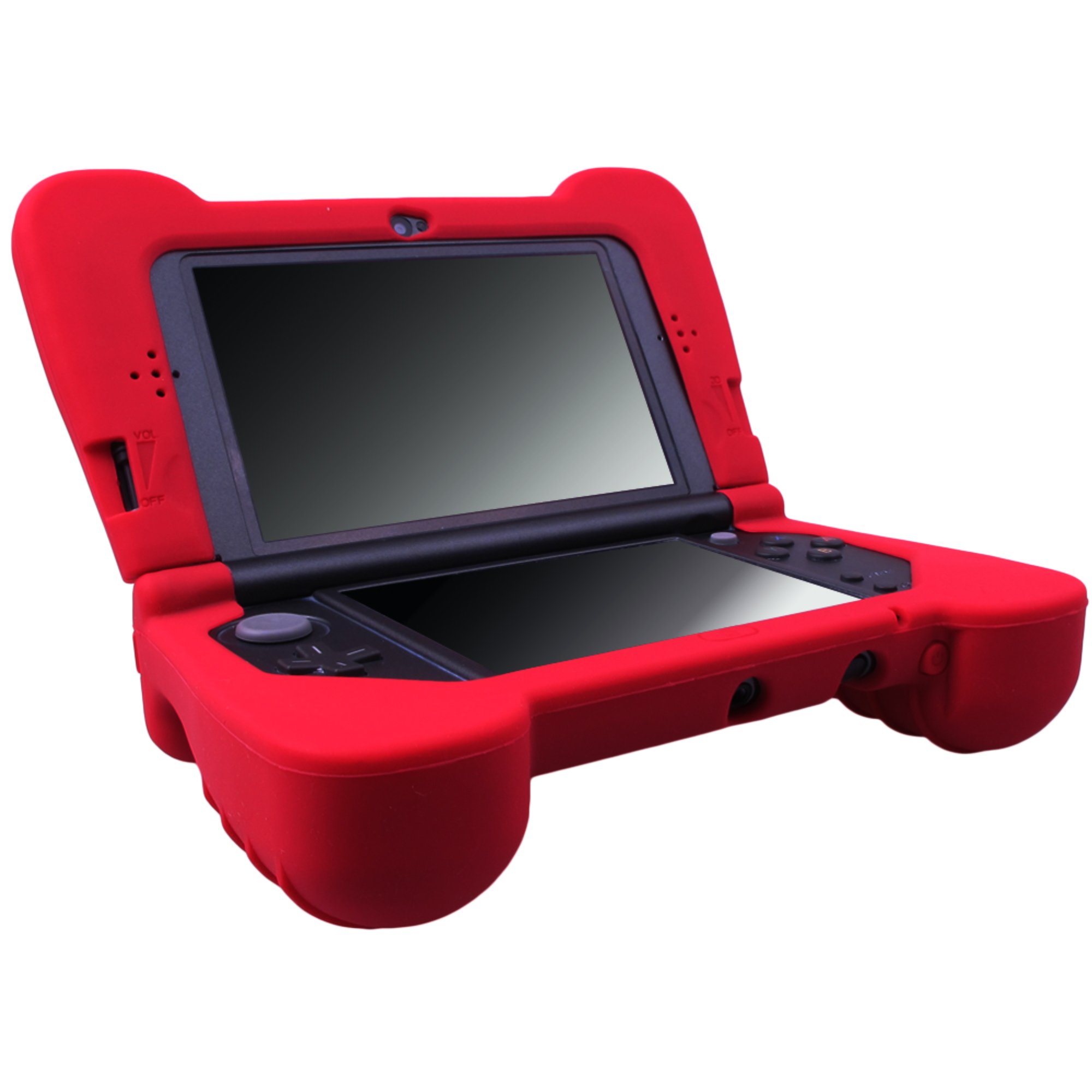Silicone Rubber Cover Skin Case Anti-Slip Hand Grip Customize for Nintendo [NEW 3DS XL] x 1 Red, Not for Old 3DS XL