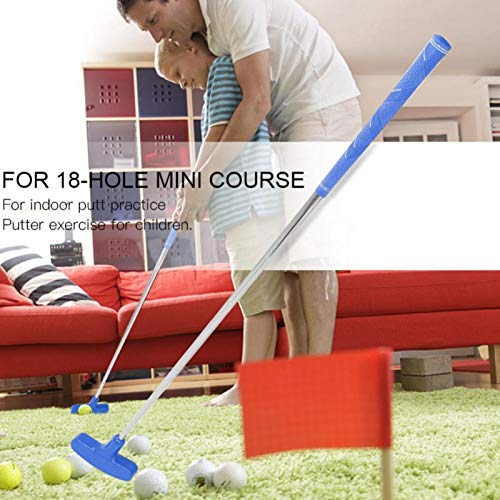 Two-Way Putter Anti-Slip Grip Golf Putter Golf Putter for Kids, for 18-Hole Mini Course, for Children(Blue)