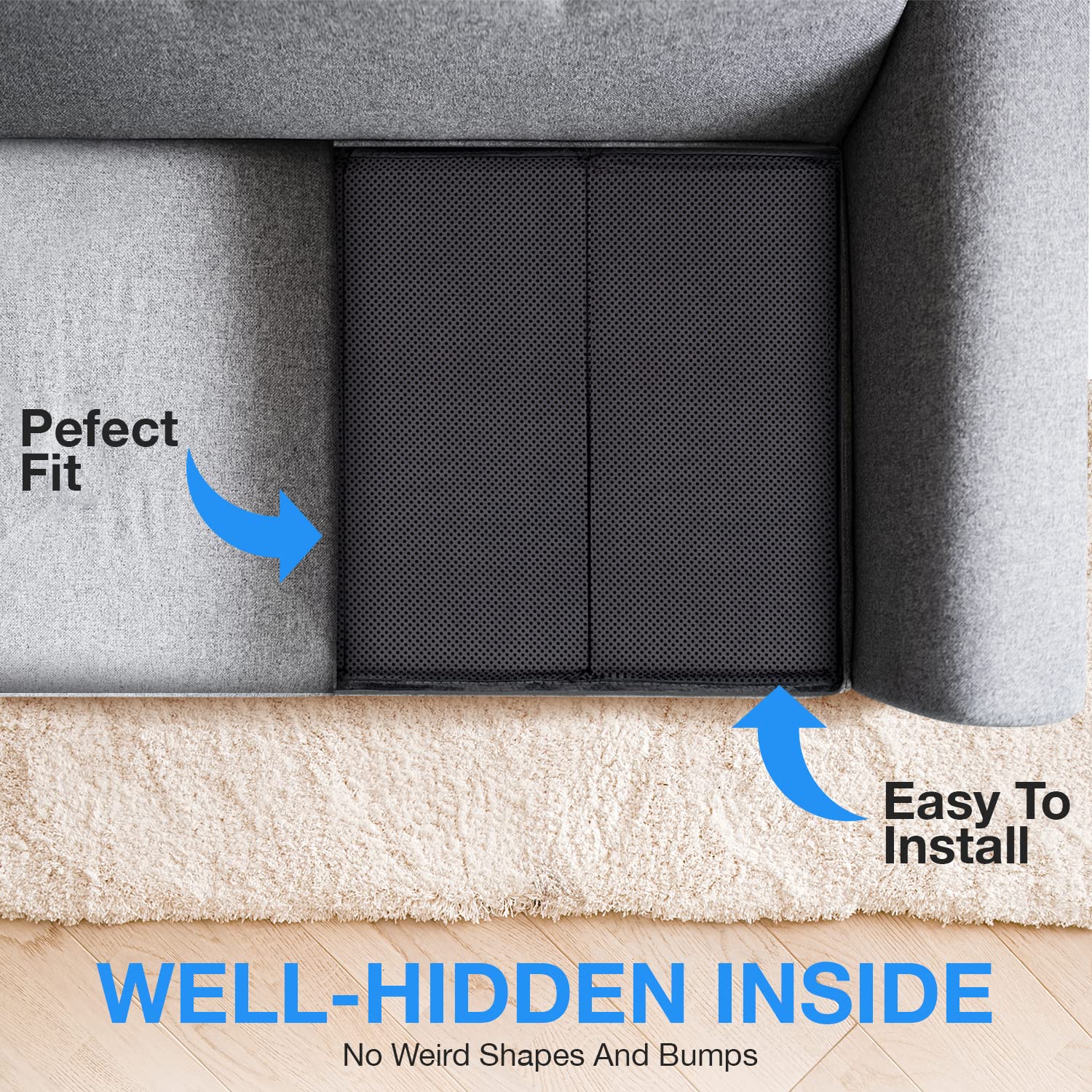 Tidy Zebra Sofa Support for Sagging Cushions β Luxury Extra Thick & Strong Sagging Couch Support Seat Saver! Best Cushion Support for Sagging Couch - 67" Wide, Couch Accessories to Repair as New!