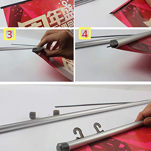 Sum-elyn New Hanging Hook PVC Hooks Home Decor Wall Poster Scroll Hooks 10 Piece (2 cm/per Piece)