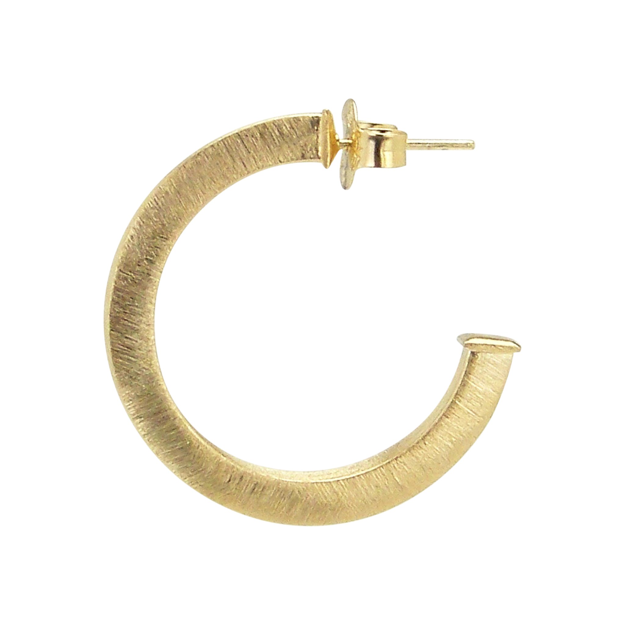 Sheila Fajl Ilana Square Tube Hoop Earrings in Champagne