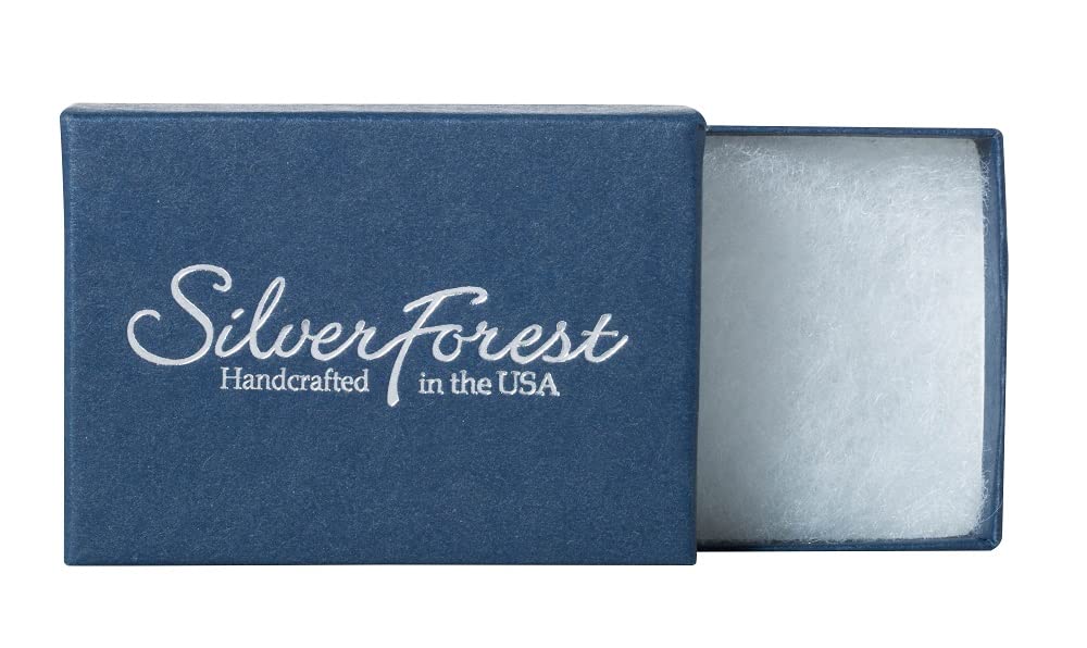 Silver Forest Earrings - silver hummingbird w/blue wings on cloud