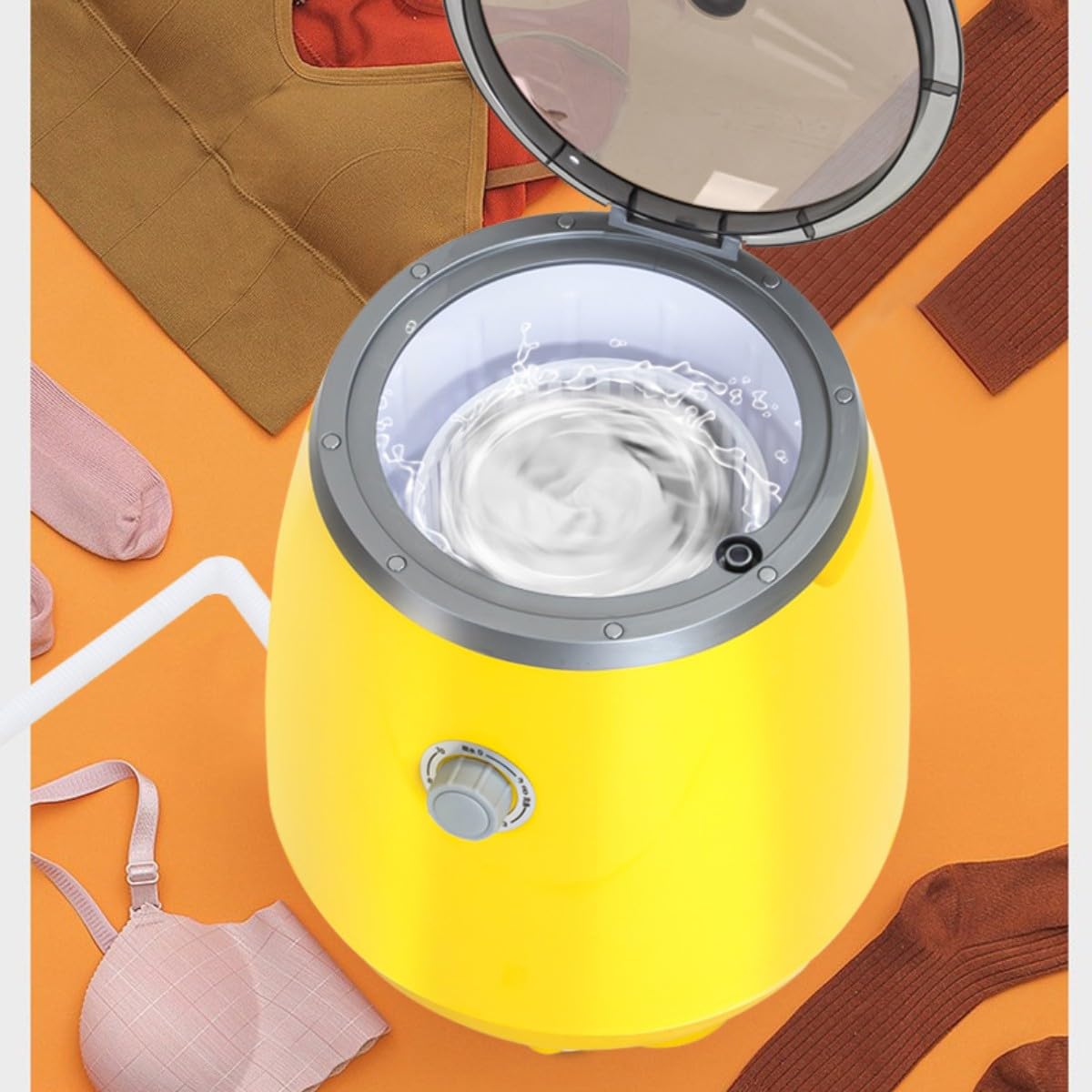 Portable Mini Washing Machine with Compact Design and Powerful Performance - Perfect for Small Spaces Mini Washer and Dryer Combo - Perfect for Apartments, RVs, Easy To Move