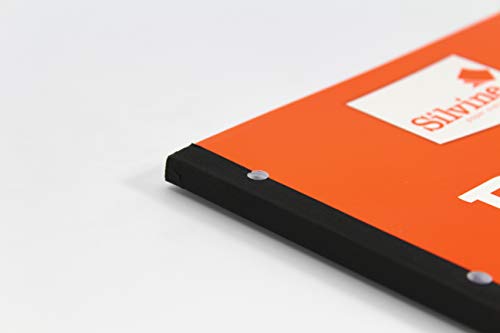 Silvine 160 Page A4 Refill Pad, Side Bound and Punched 4 Holes. Ruled 8mm Feint with Margin. Ref A4SRPFM