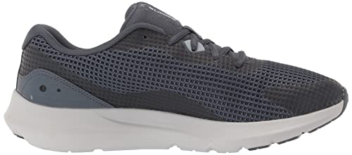 Under Armour Women's Surge 3 Print, (400) Downpour Gray/Harbor Blue/Metallic Harbor Blue, 7, US