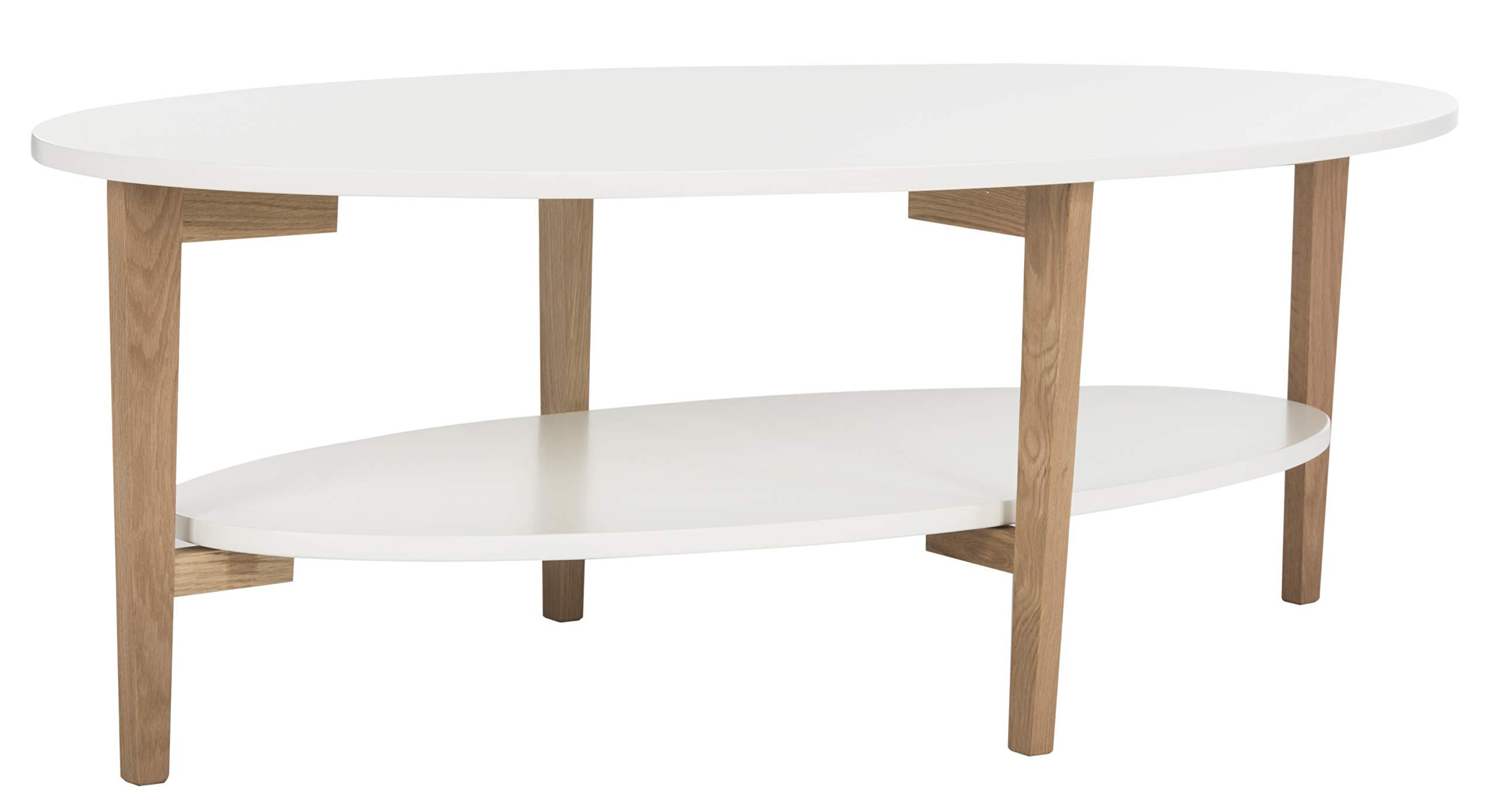 Safavieh Home Collection Woodruff White and Natural Coffee Table