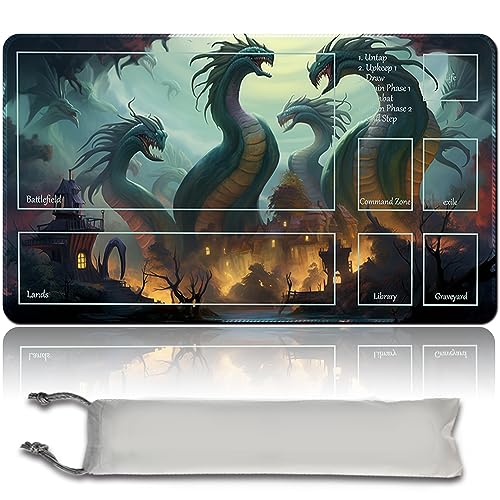 Premium Gaming Mat 60x35cm TCG Compatible with OCG CCG RPG MTG Gaming Mat, Mouse Mat Table Mat (Original Game Mat)