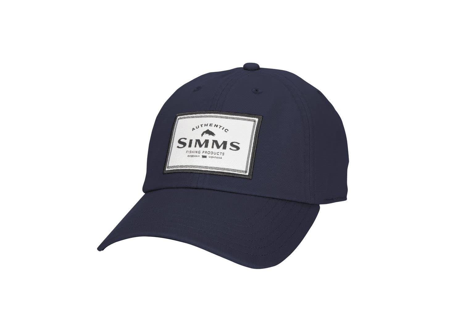 Simms Single Haul Fishing Cap, Low Profile Fishing Hat for Men, River Camo