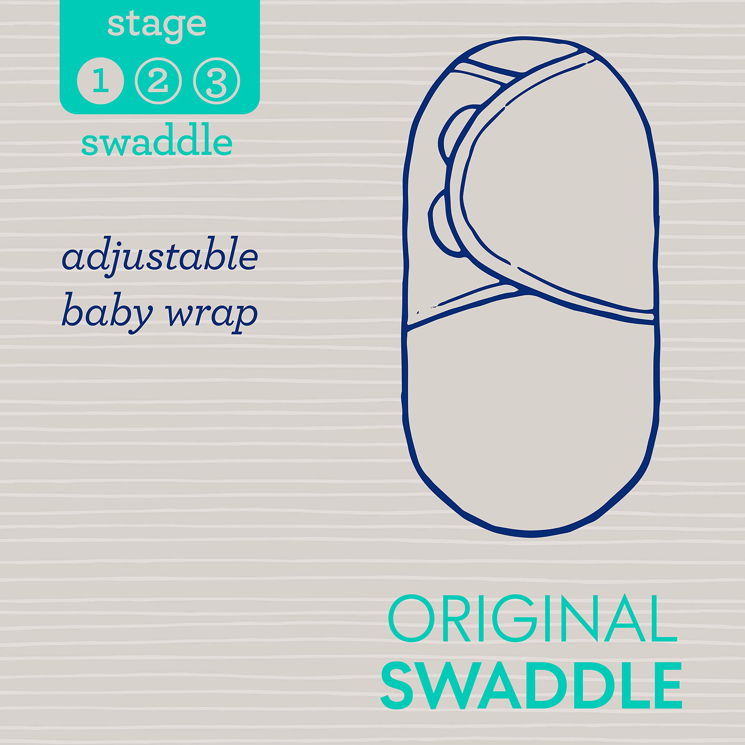 SwaddleMe Original Organic Swaddle, It's Zoo Cute, Small (0-3 Months, 7-14 Lbs, Up To 26"), (Pack of 2), Small (0-3 months)