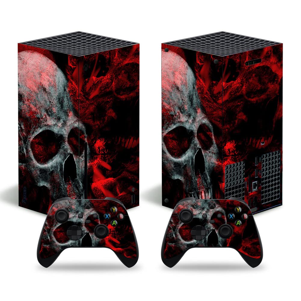 UANDM Skin for Xbox Series X, Whole Body Vinyl Decal Protective Cover Wrap Sticker for Xbox Series X Console and Wireless Controller (Giant Skeleton)