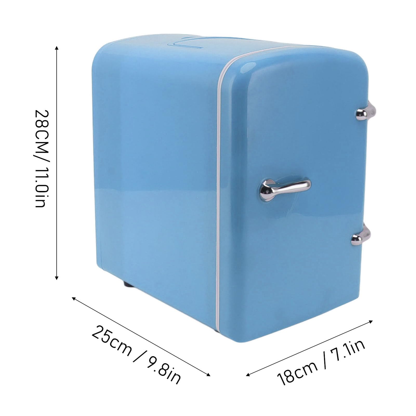 TARSHYRY Mini Fridge, 4L Portable Cooler Warmer Portable Thermoelectric Cooler and Warmer Refrigerators Personal Refrigerator Includes DC12V Car Plug for Makeup Skincare Beverage